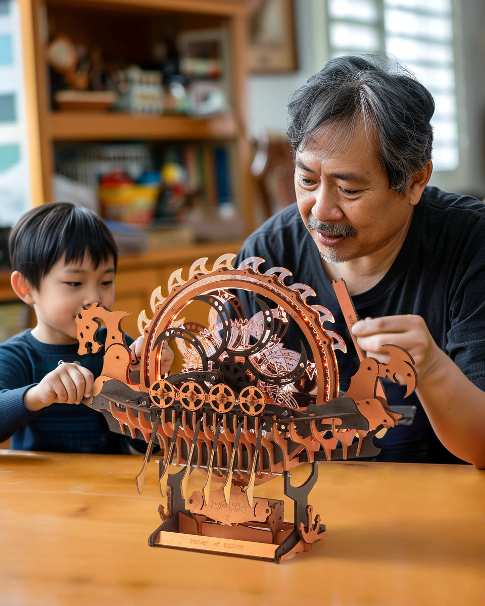 Robotime Rokr Vikingship Moveable Model for Kids Great Present Choice ...