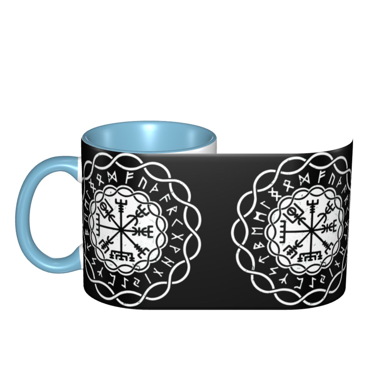 Vegvisir Runic Compass Two -Tone Coffee Mug | Viking-Store