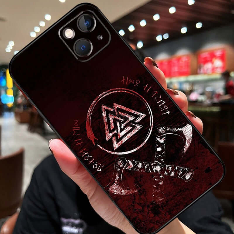 Blood Valknut iPhone Case | Viking-Store
