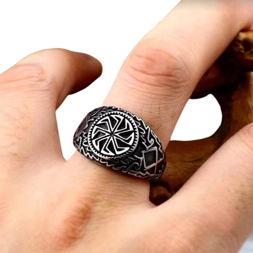 Kolovrat Slavic Rune Ring | Viking-Store