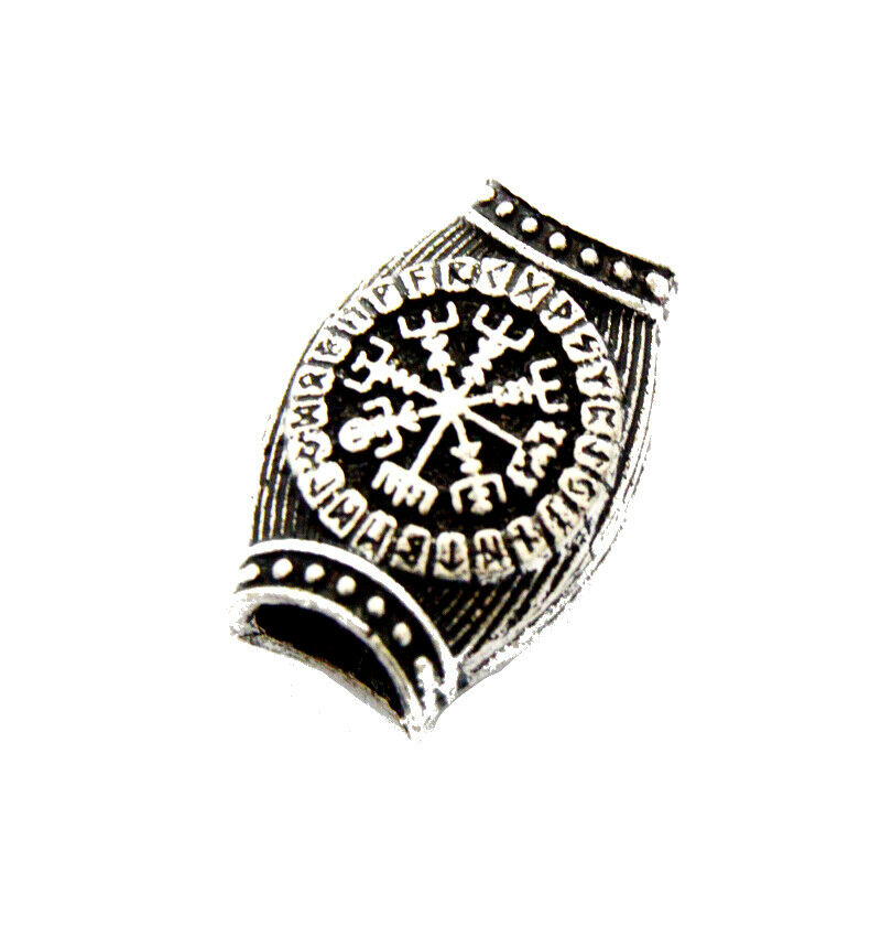 Vegvisir Valknut Runes Beard Beads Set | Viking-Store